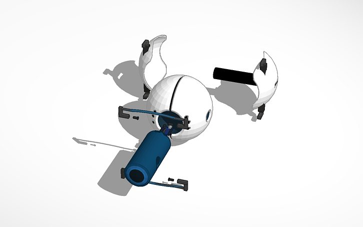 3D design GLaDOS Cake Core for 3D Printing (orginal design by Rigel ...