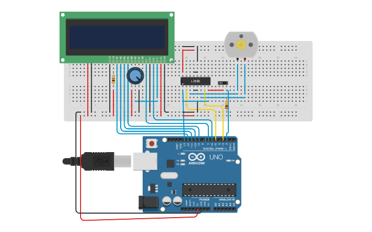 Circuit design Motor Speed and Direction Control With LCD display ...