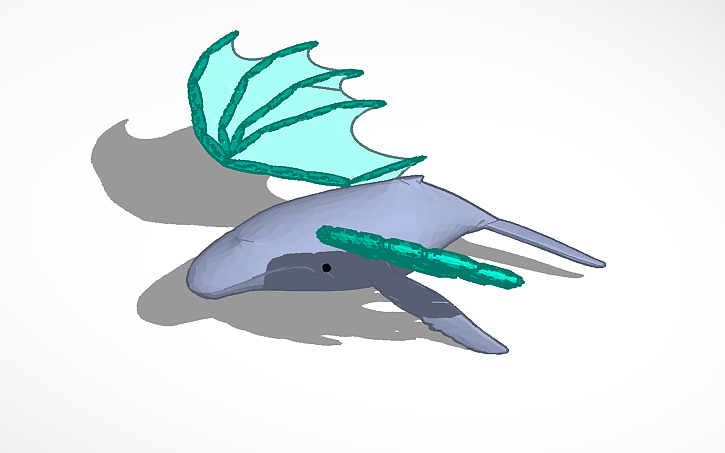 3D design Whale durgon - Tinkercad
