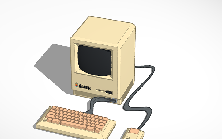 3D design Macintosh PLUS - Tinkercad