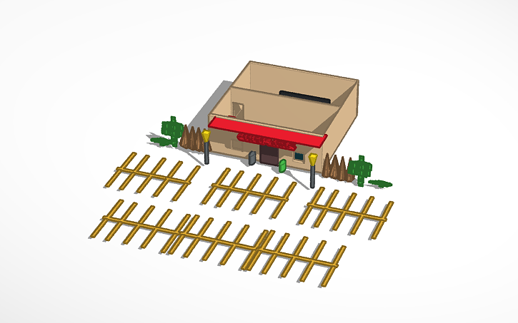 3D design creative building design - Tinkercad