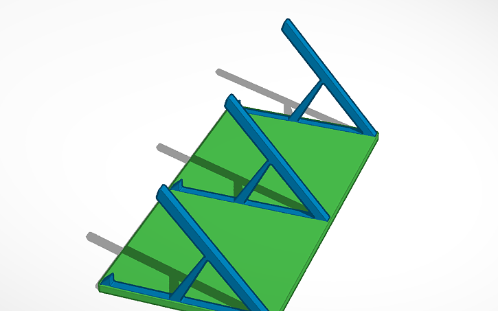 3D design Rack for screen - Tinkercad