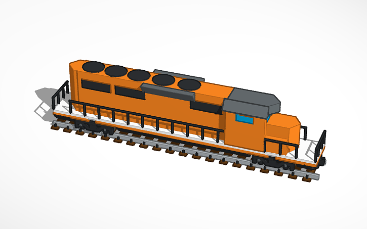 3D design roblox Diesel locomotive - Tinkercad