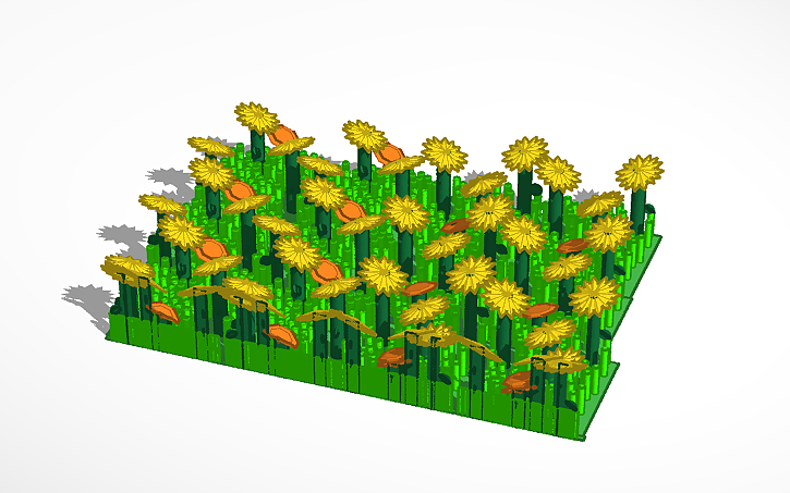 3D design Flower garden - Tinkercad