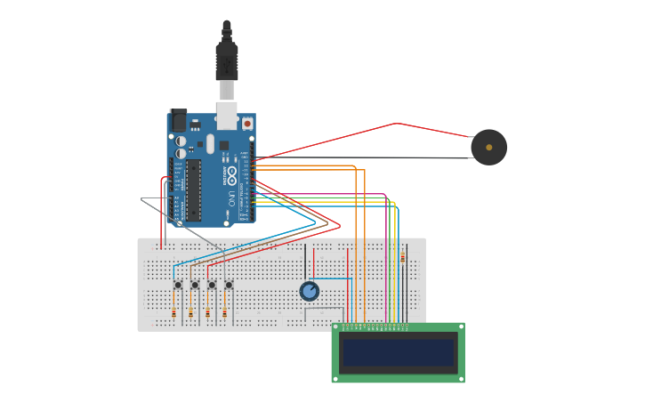 Circuit design medicine reminder - Tinkercad