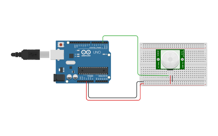 Circuit design sensor rip - Tinkercad