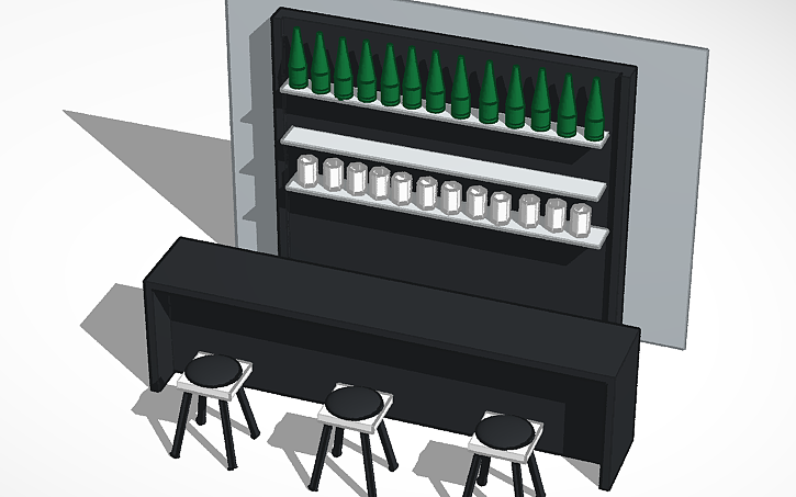3D design Bar MoonLight PON4B - Tinkercad