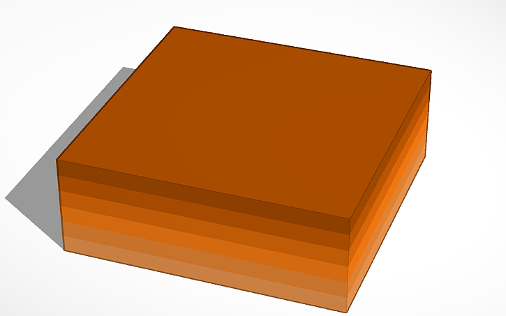 3D design Orange Gradient | Tinkercad