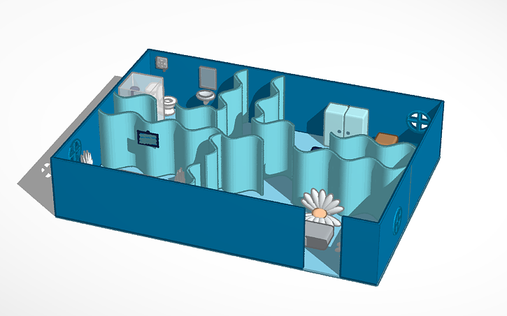 3D design Floor plan project | Tinkercad