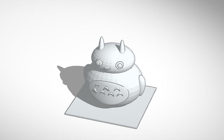 3D design Totoro | Tinkercad