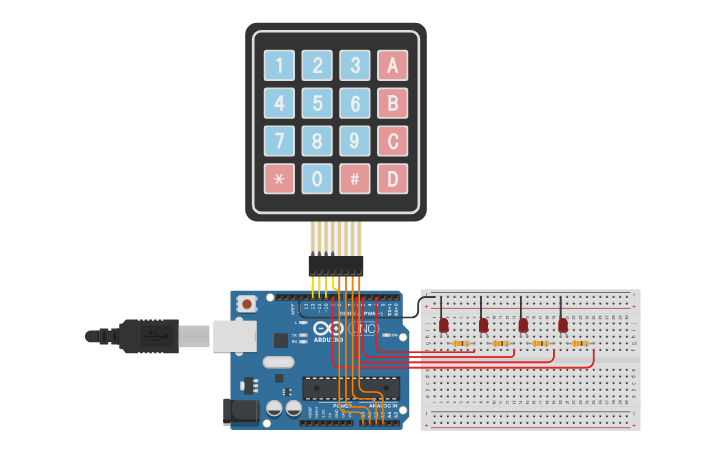 Circuit design Arduino(2) 3 obj 4 desafio - Tinkercad