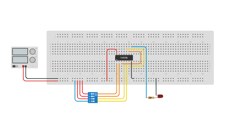 Circuit Design Even Parity Checker Tinkercad