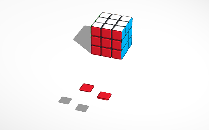 3D design rubics cube - Tinkercad