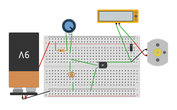 Circuit Design Transistor Tinkercad
