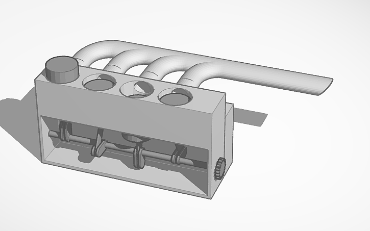 3D design 4-cylinder Engine - Motors entry - Tinkercad