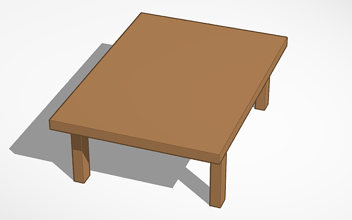 3D design Mesa - Tinkercad