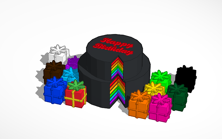 3D design Happy Birthday! - Tinkercad