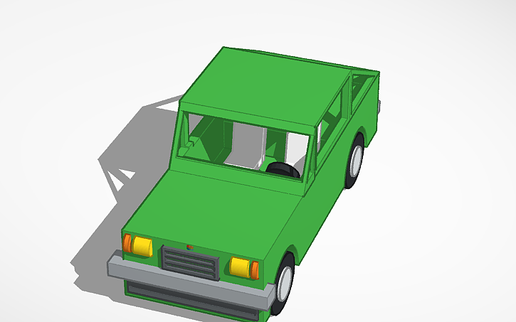 3D design Green fastback coupe - Tinkercad