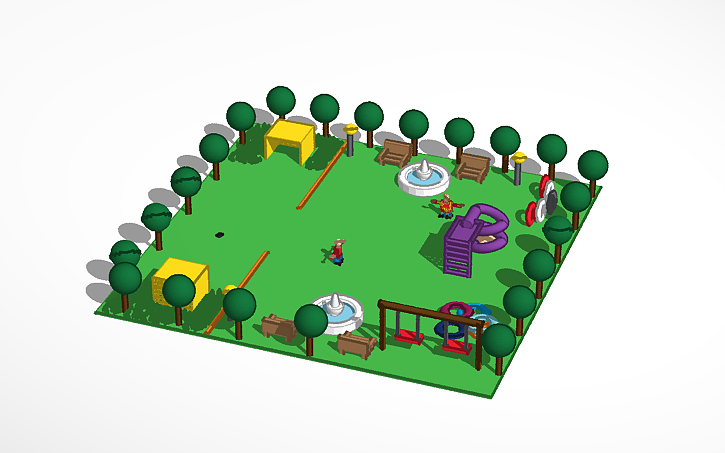 3D design Mario High Park - Tinkercad