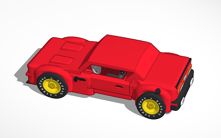 3D design Dodge Challenger SRT Hellcat Car - Tinkercad