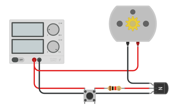 Circuit Design Sistem Aktuator Dc Motor Tinkercad