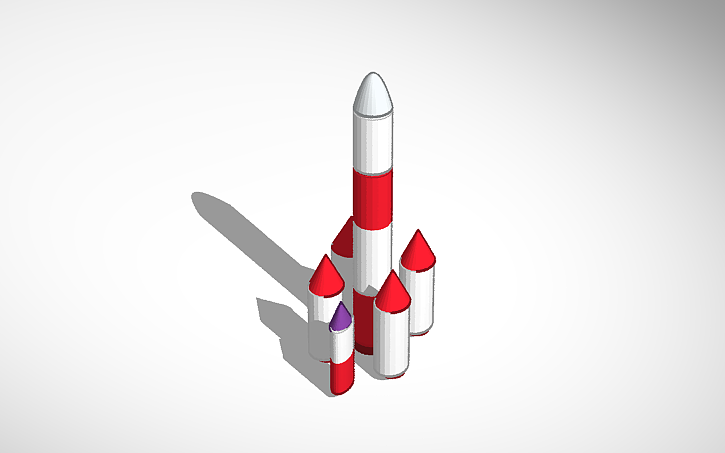 3D design PSLV-C52 - Tinkercad