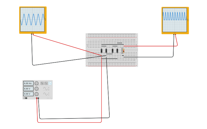 Circuit Design Full Wave Rectifier Tinkercad