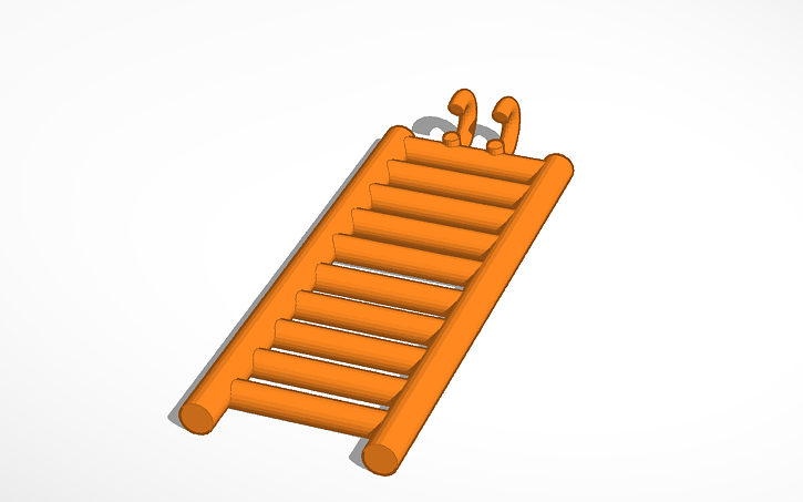 3D design bird ladder - Tinkercad