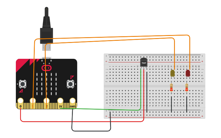 Circuit Design Sensor Temperatura Y Humedad Dht 11 Tinkercad