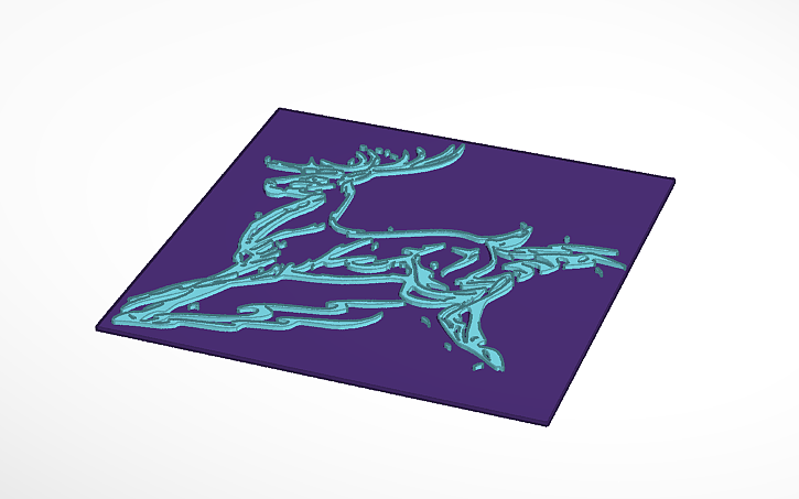 3D design deer 2 - Tinkercad
