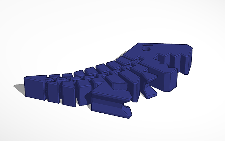 3D design Flexi rex - Tinkercad