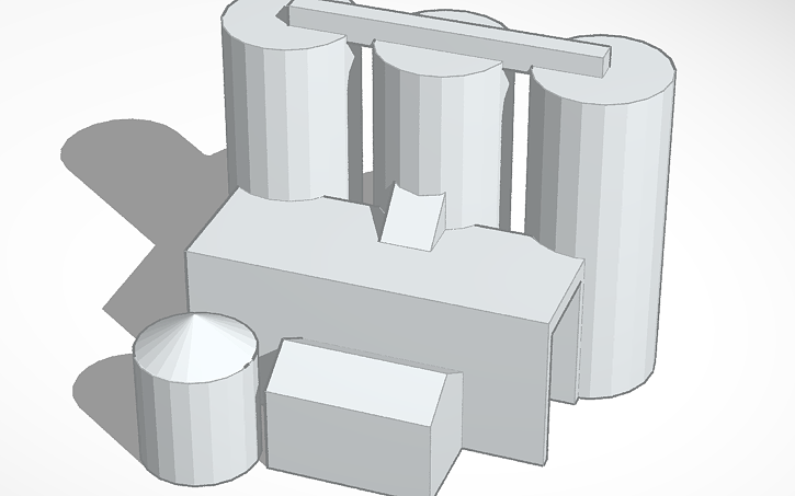 3D design Grain Elevator - Tinkercad