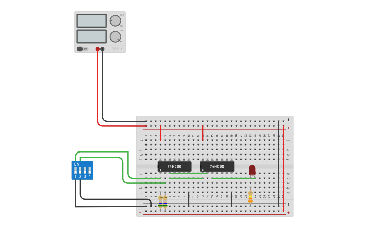 Circuit Design Sumador De 4 Bits Tinkercad