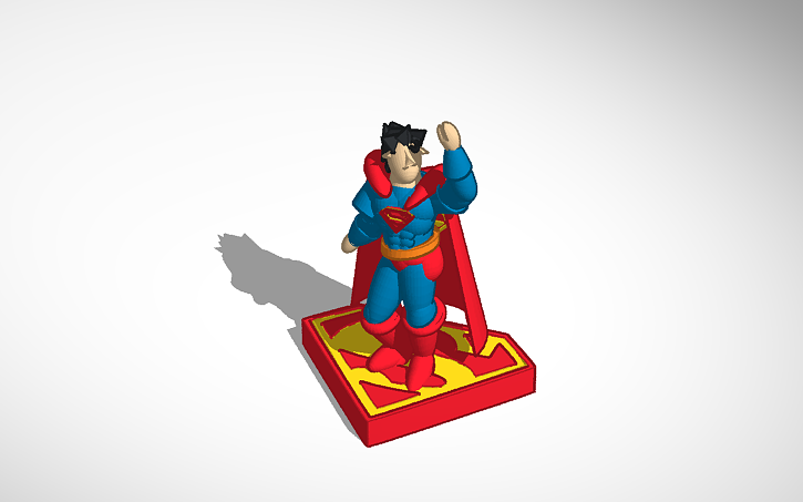 3D design Superman - Tinkercad