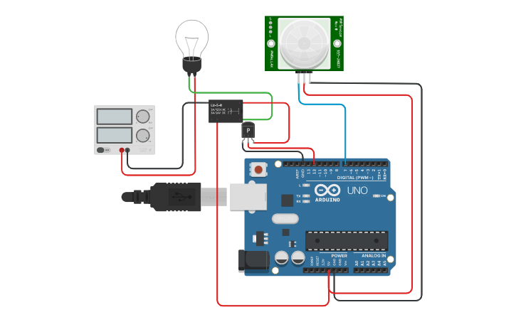 Circuit design Alarma - Tinkercad