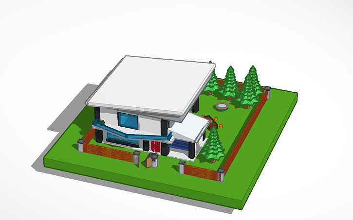 3D design Casa Moderna TICS JULEN - Tinkercad