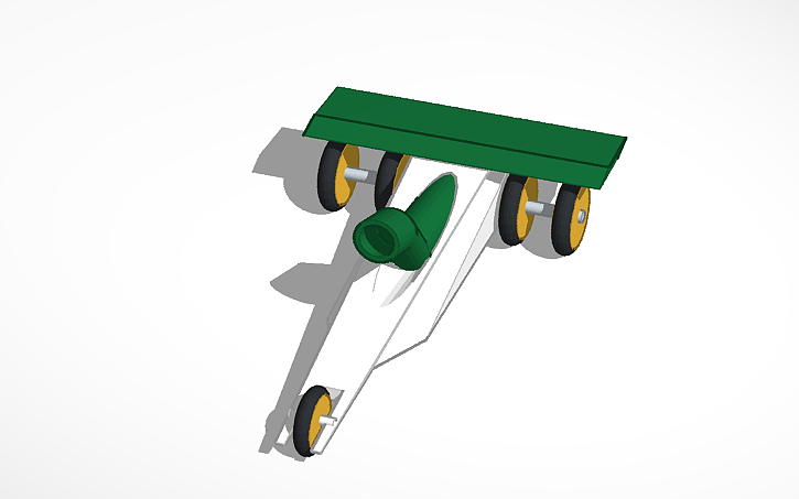 3D design Balloon propelled car - Tinkercad