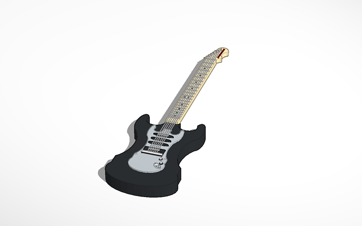 3D design Guitar - Tinkercad