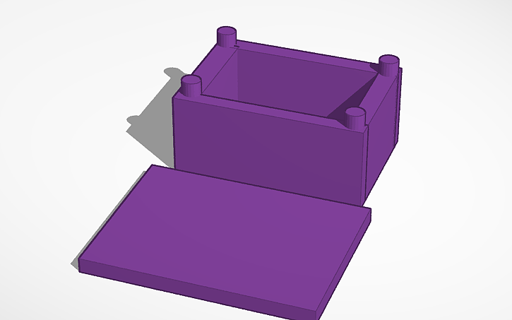 3D design box for 3d printer - Tinkercad