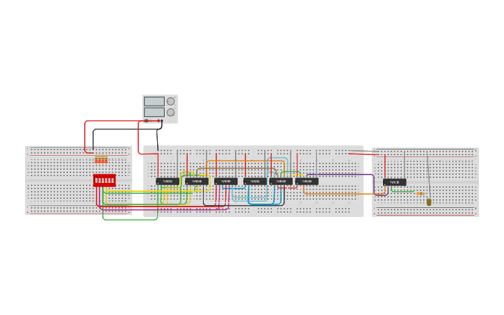 Circuit design Logic Gate - Tinkercad
