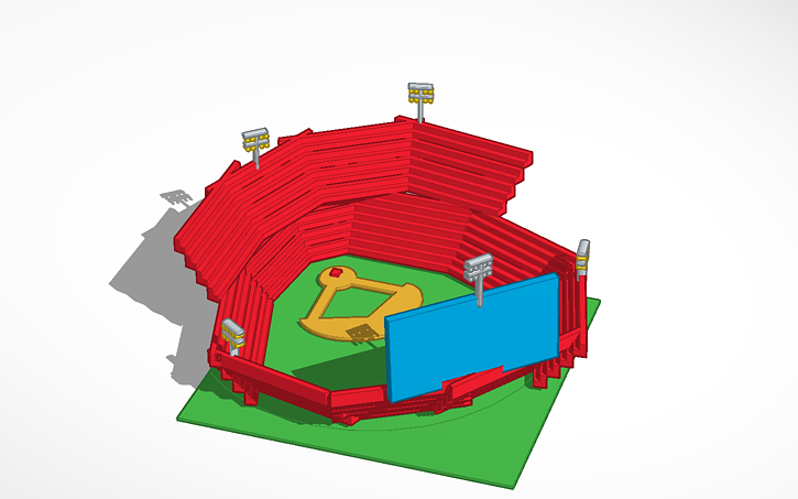 3D design Baseball feild | Tinkercad
