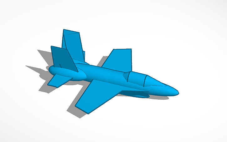 3D design fighter jet - Tinkercad