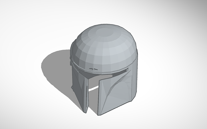 3D design mando helm - Tinkercad