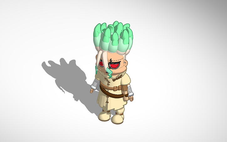 3D design Chibi Dr Stone - Tinkercad