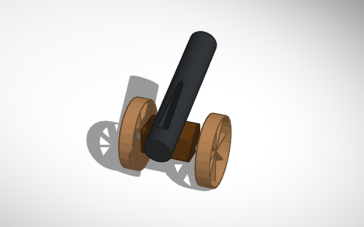 3D design cannon - Tinkercad