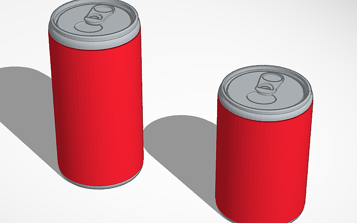 3D design Pop Cans - Tinkercad