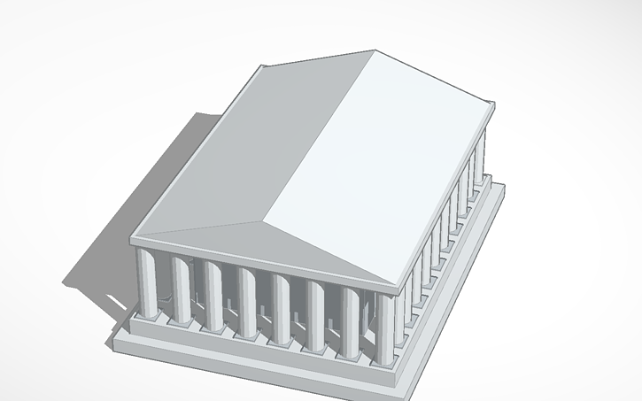 3D design Parthenon | Tinkercad