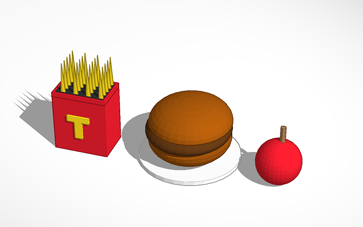 3D design food - Tinkercad