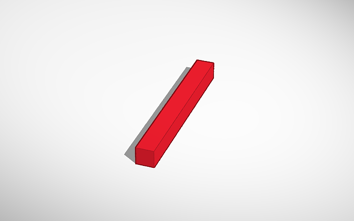 3D design stick - Tinkercad