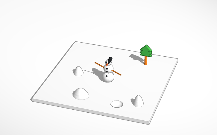 3D design Snowman | Tinkercad